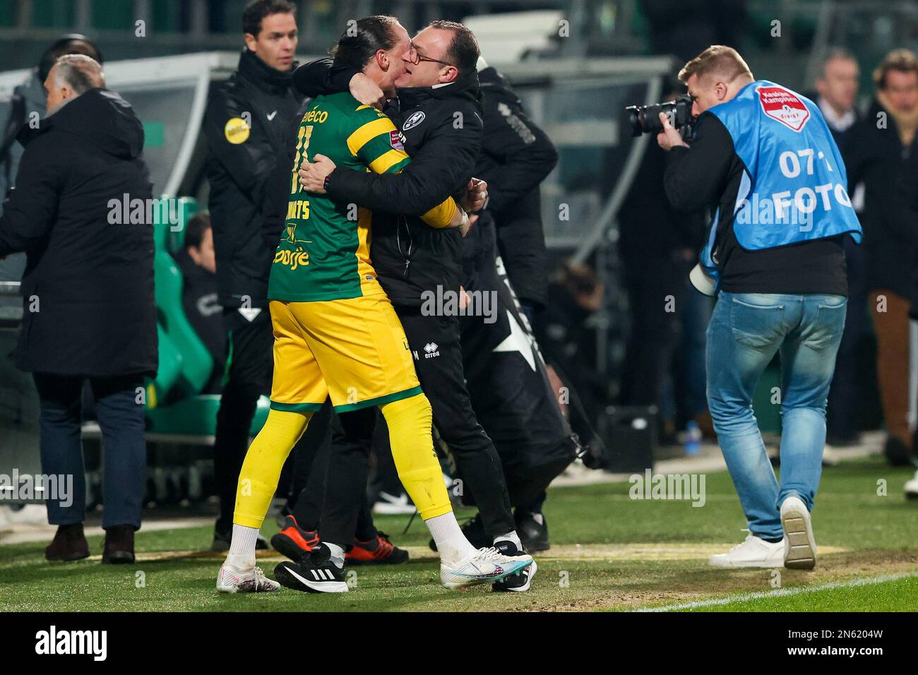 DEN HAAG, NETHERLANDS - FEBRUARY 9: Joel Zwarts of ADO Den Haag ...