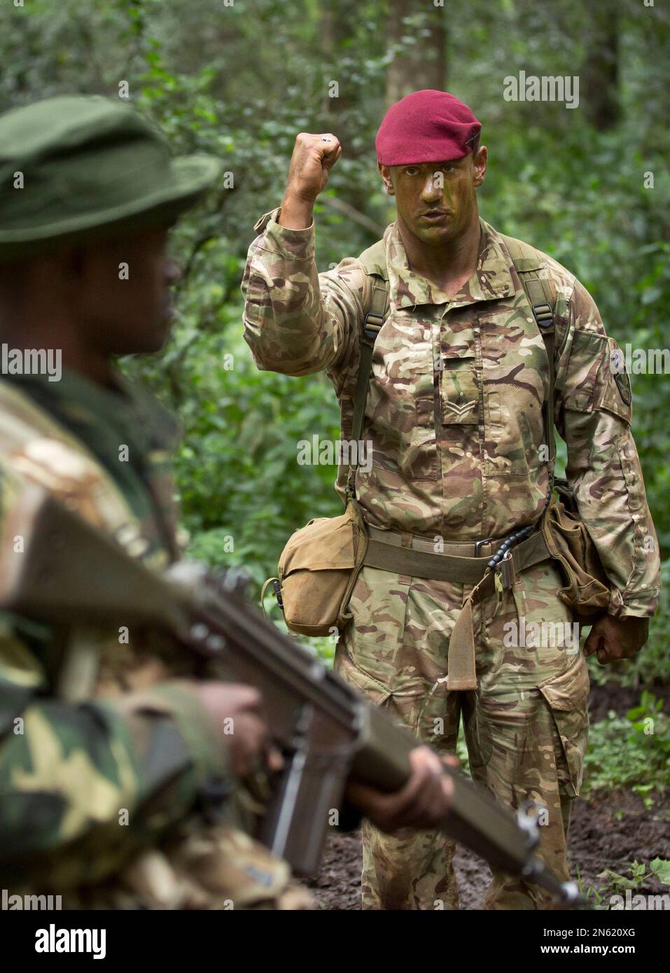 Corporal Andrew Smith of Britain's 3rd Battalion, The Parachute ...