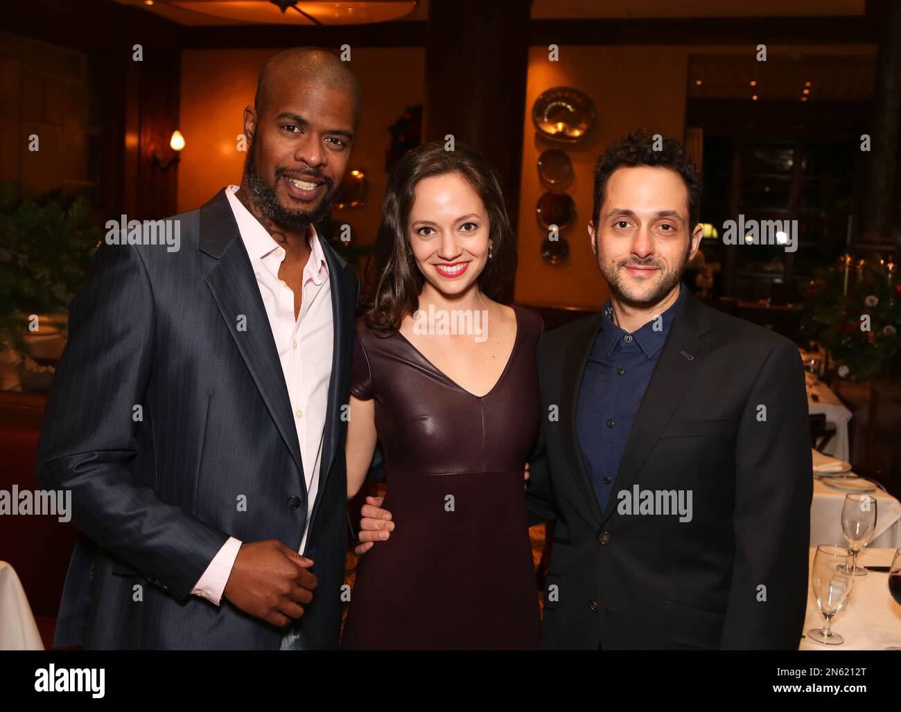 From left, cast members Jimonn Cole, Rachel Prather and Lee Zarrett ...