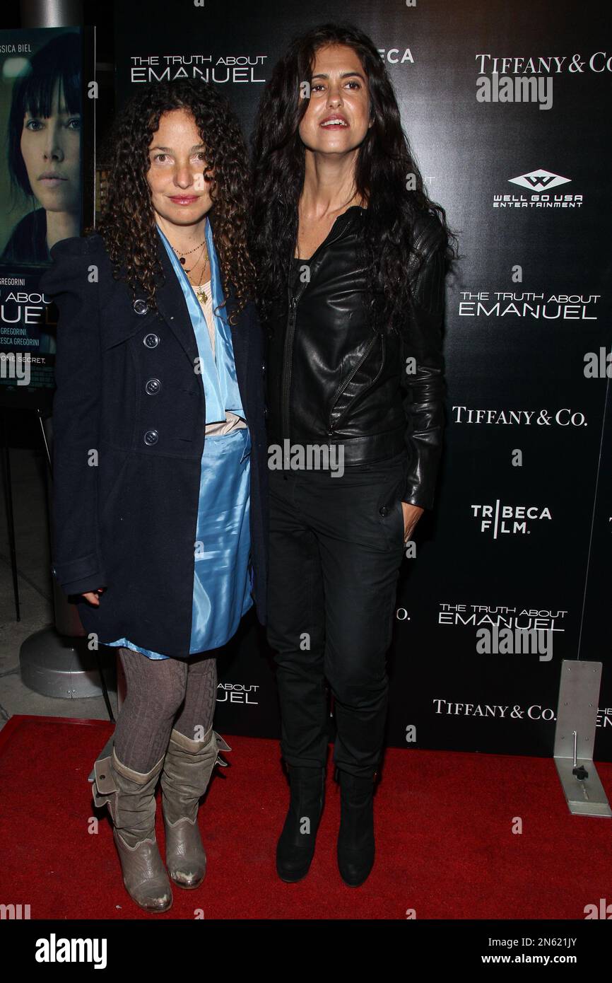 Producer Tatiana von Furstenberg (L) and director Francesca Gregorini ...