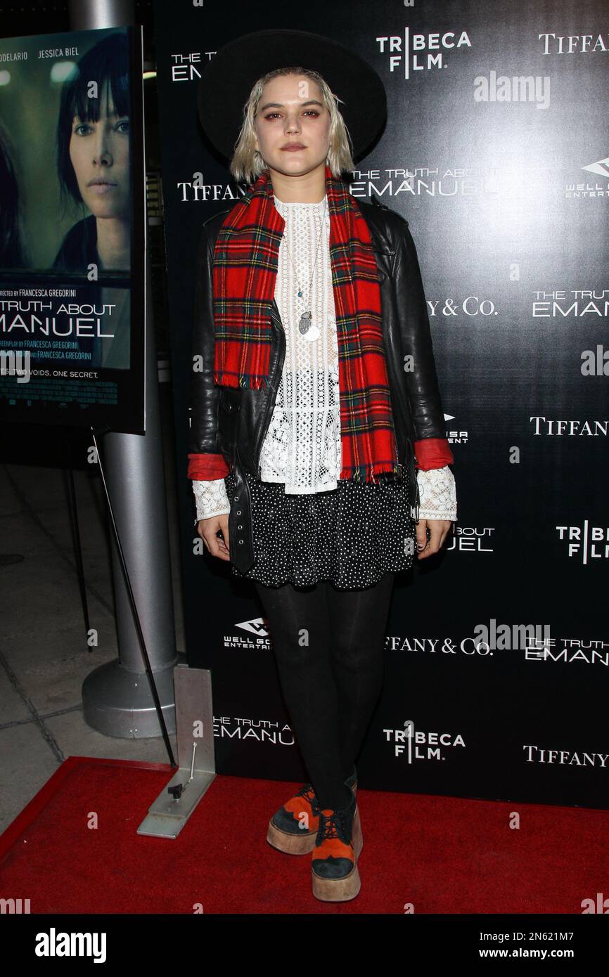 Soko arrives at the Los Angeles premiere of "The Truth About Emanuel ...