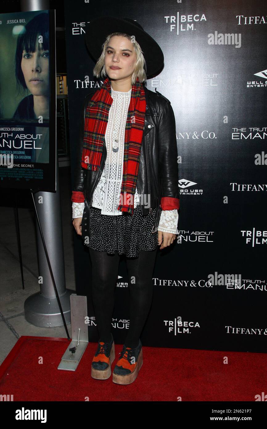 Soko arrives at the Los Angeles premiere of "The Truth About Emanuel ...