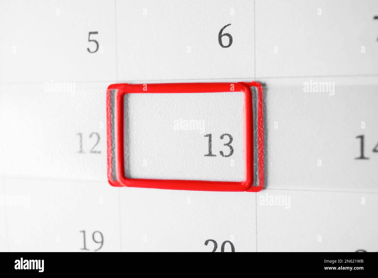 Calendar sheet friday the 13th hi-res stock photography and images - Alamy