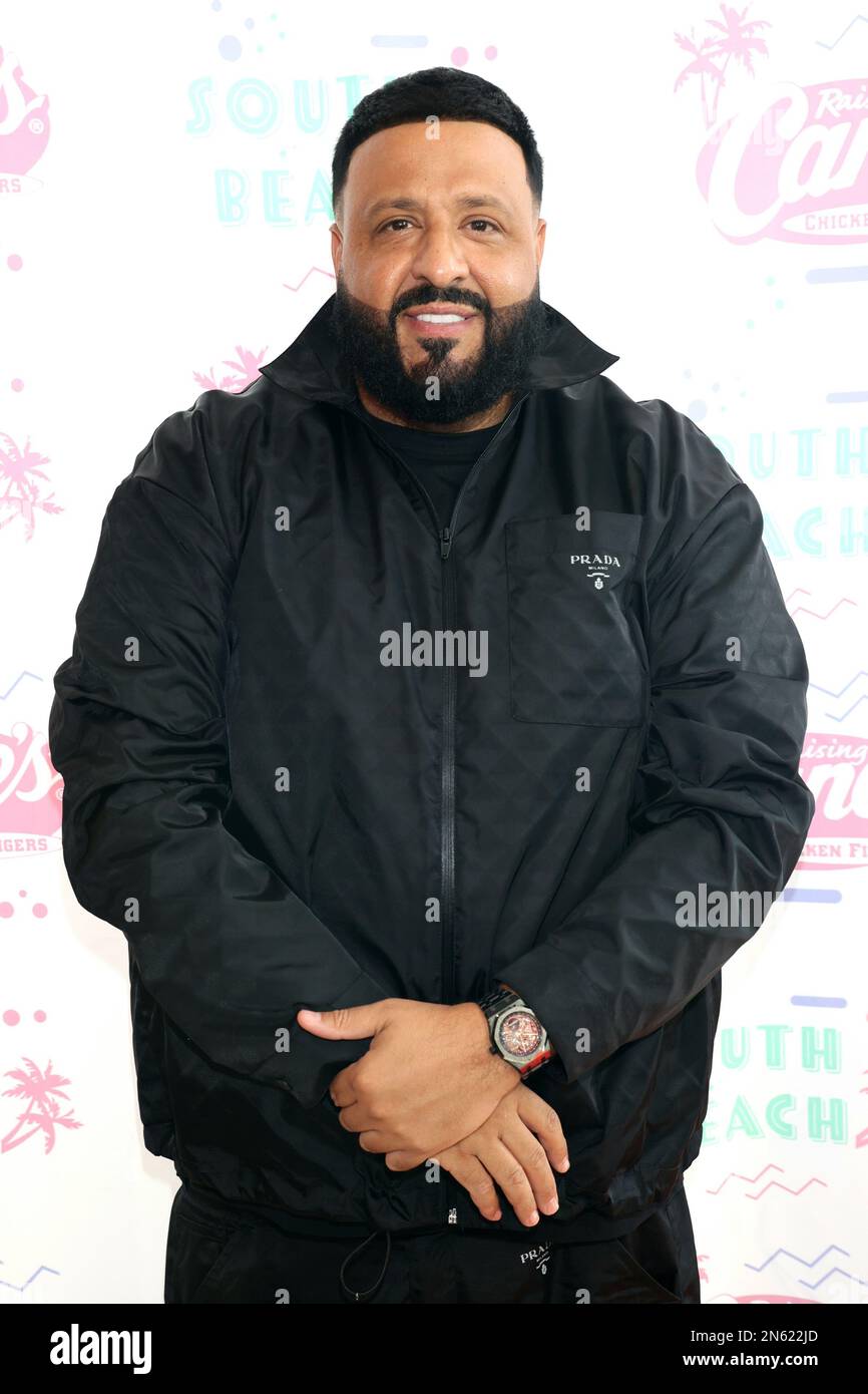 Miami, FL, USA. 9th Feb, 2023. DJ Khaled visits Raising Cane's in South ...