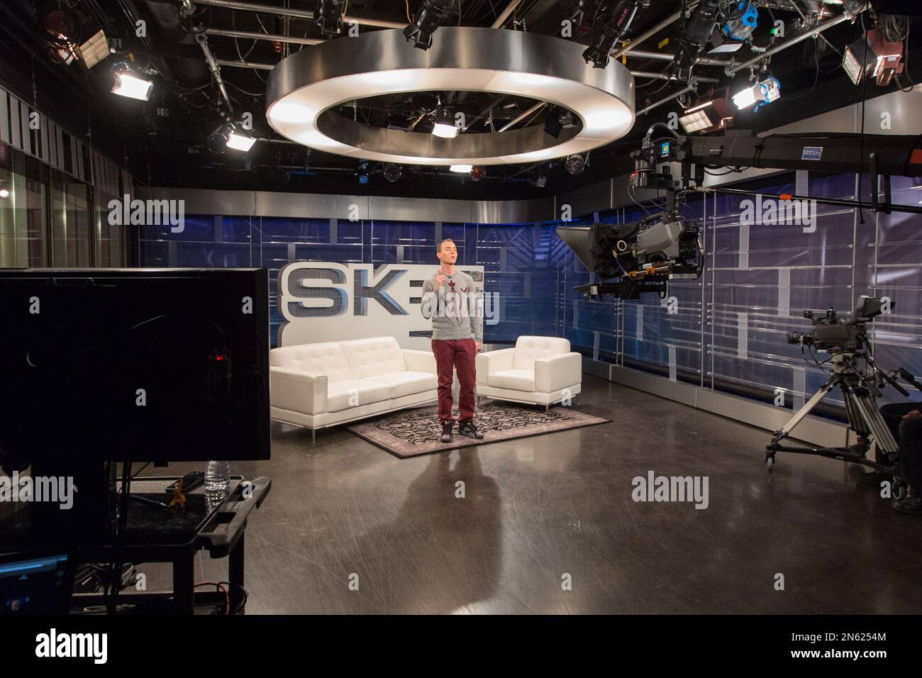 DJ Skee on set during filming of SKEE Live on Tuesday December 3, 2013 ...