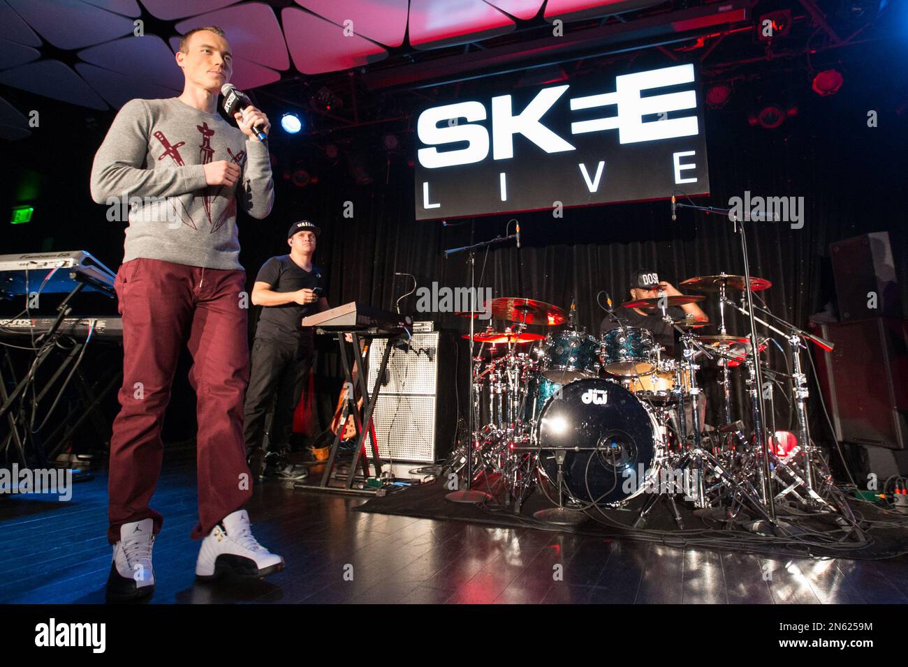 DJ Skee on set during filming of SKEE Live on Tuesday December 3, 2013 ...