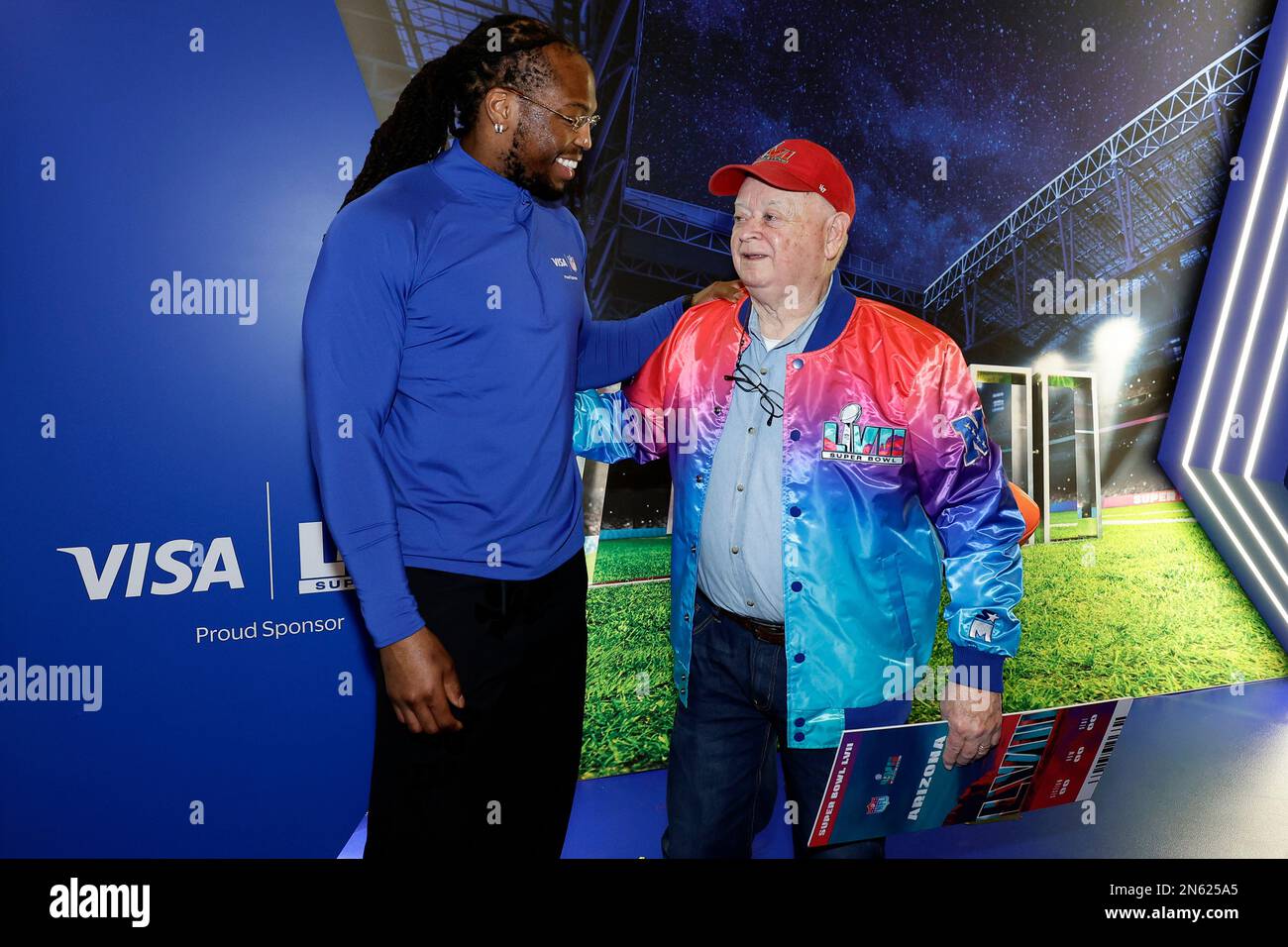 IMAGE DISTRIBUTED FOR VISA - NFL star Derrick Henry celebrates a ...