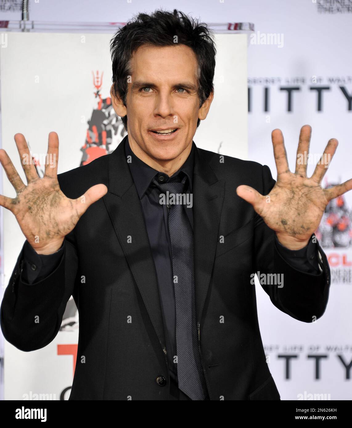 Actor Ben Stiller during the Ben Stiller Hand & Footprint Ceremony at ...