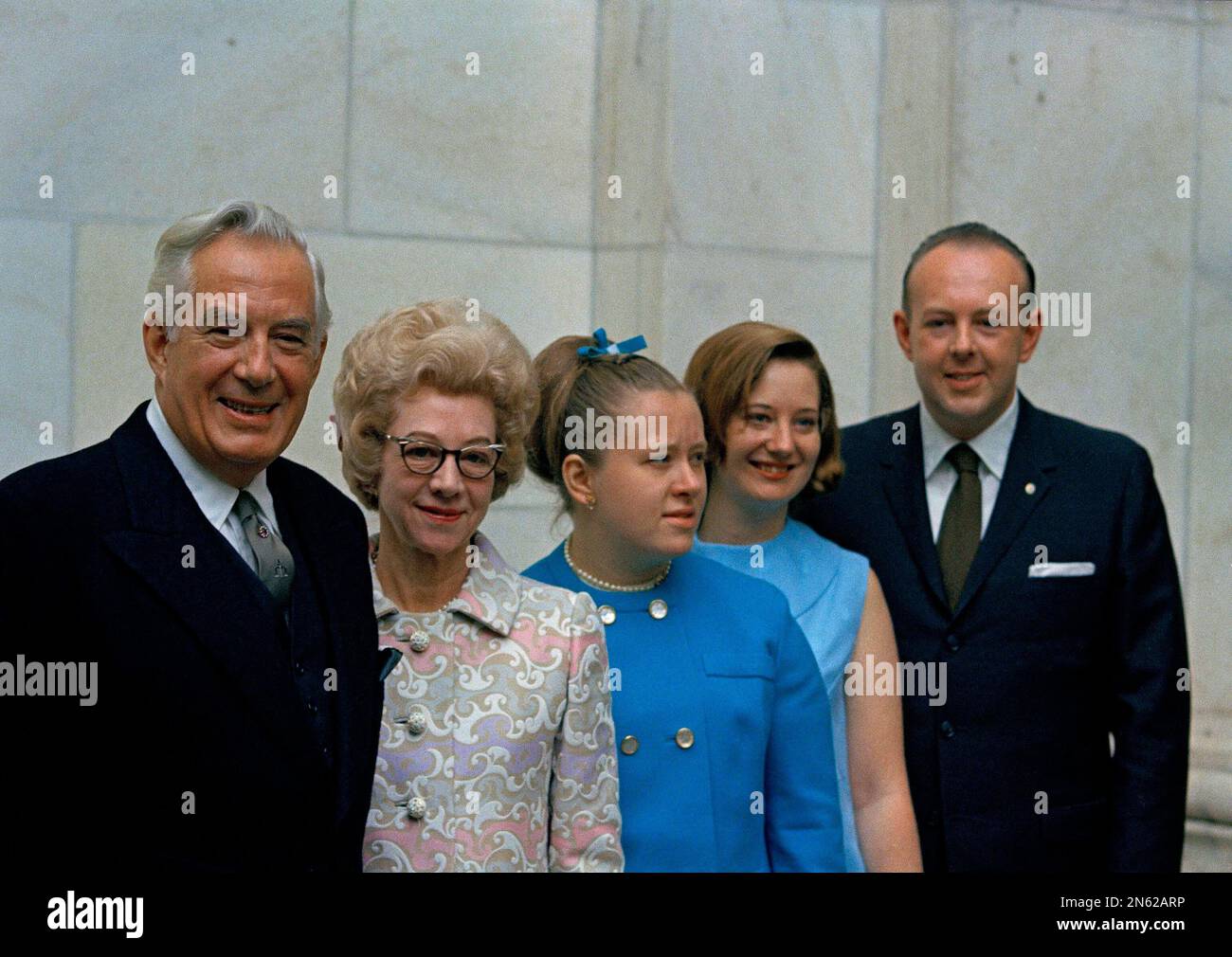 Warren E. Burger, new U.S. Supreme Court Chief Justice and family pose ...