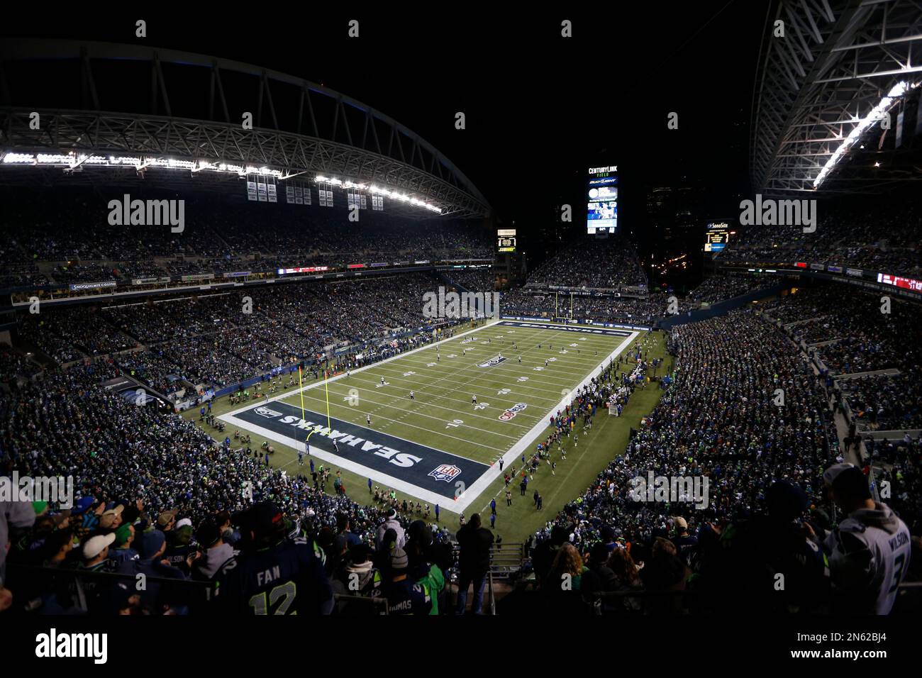 CenturyLink Field is shown from the south end zone upper stands area ...