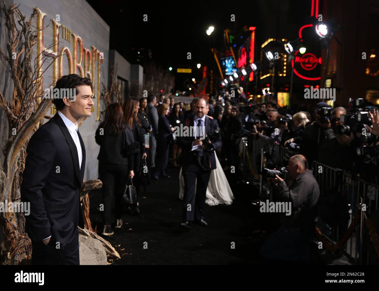 Orlando Bloom arrives at the Los Angeles premiere of "The Hobbit: The Desolation of Smaug" at ...