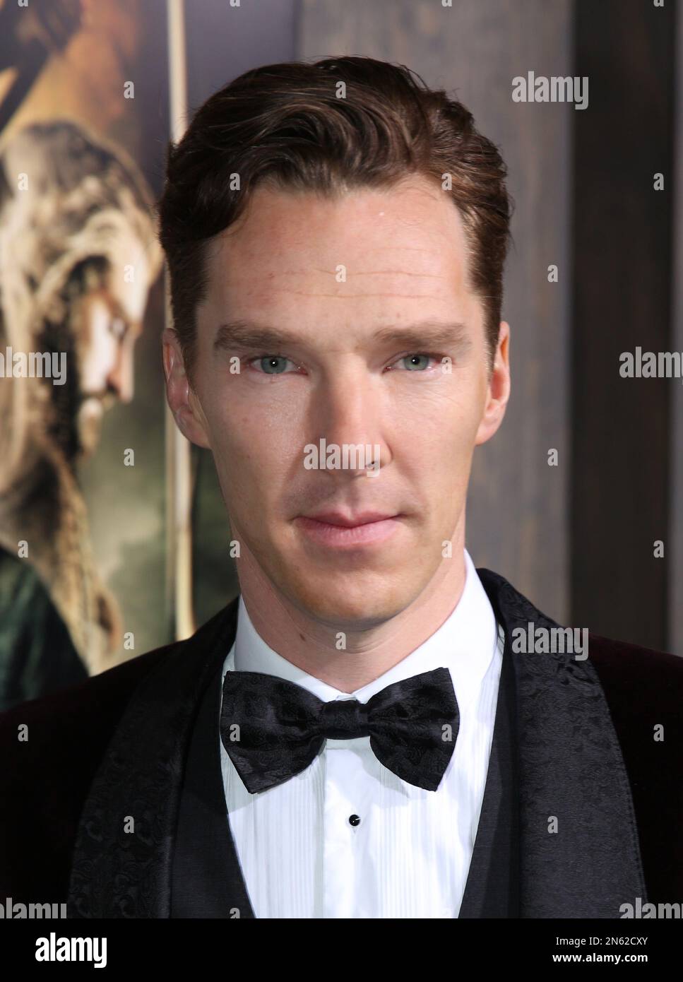 Benedict Cumberbatch arrives at the Los Angeles premiere of "The Hobbit ...