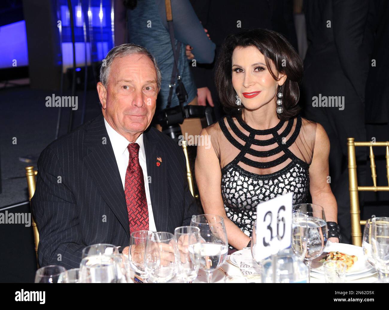 New York Mayor Michael Bloomberg and honoree Katherine Oliver attend ...