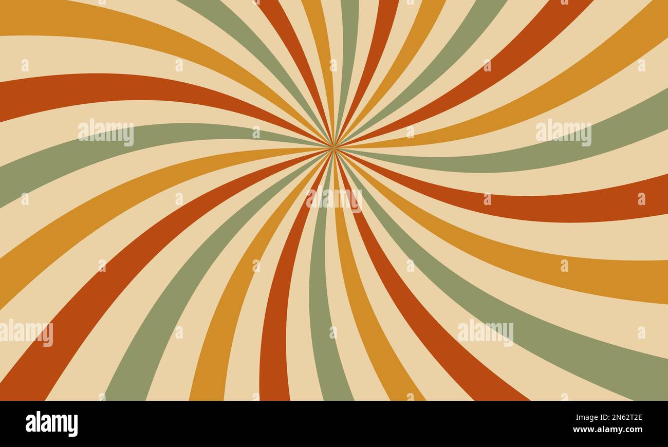 Retro groovy background. Abstract colourful and textured wavy shapes ...