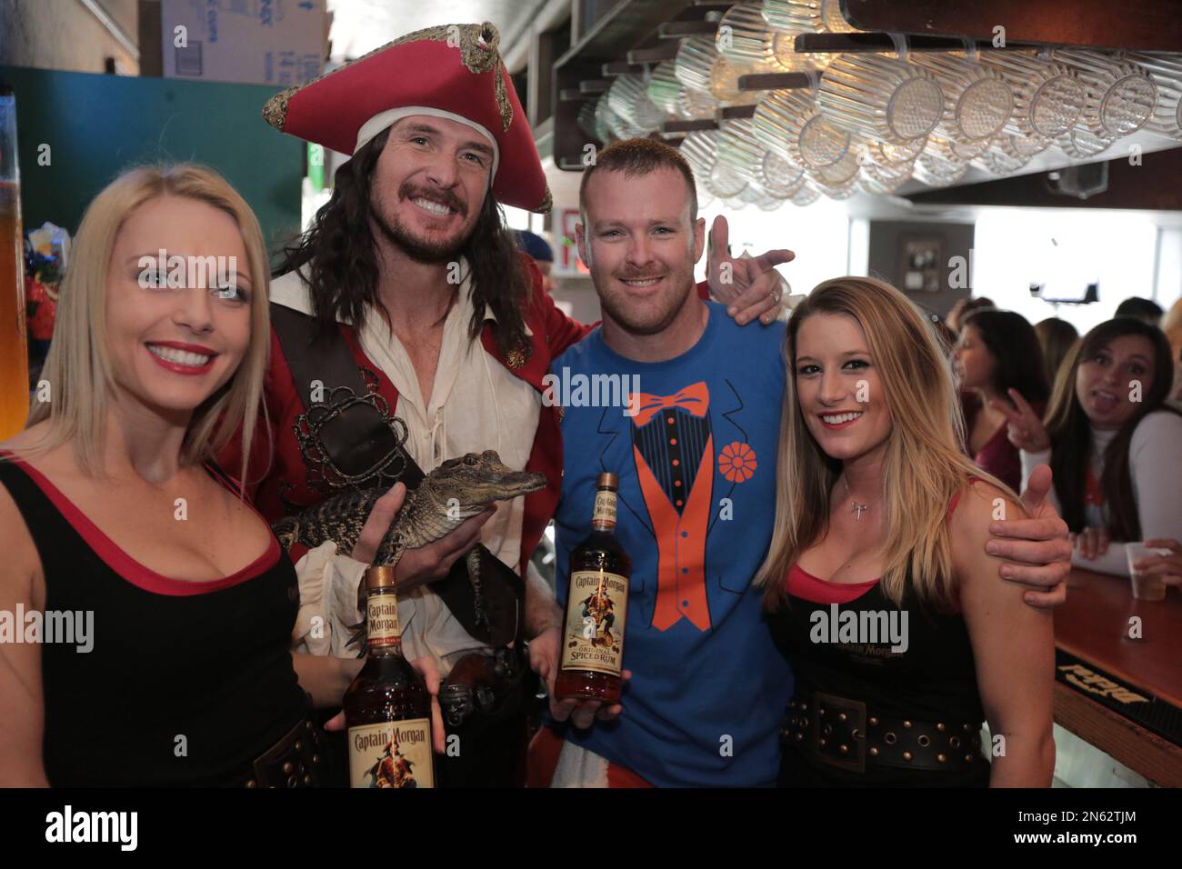 Captain Morgan and Pet Gator Cola seen at Captain Morgan Captain & Cola ...