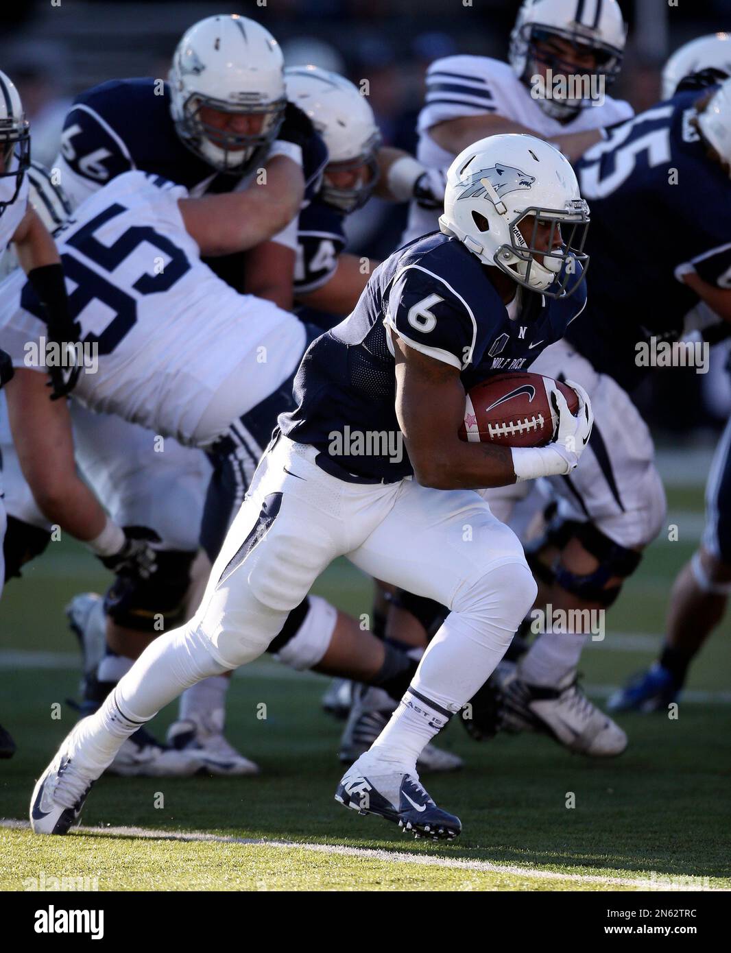 Nevada's Don Jackson (6) runs against BYU during the second half of an ...