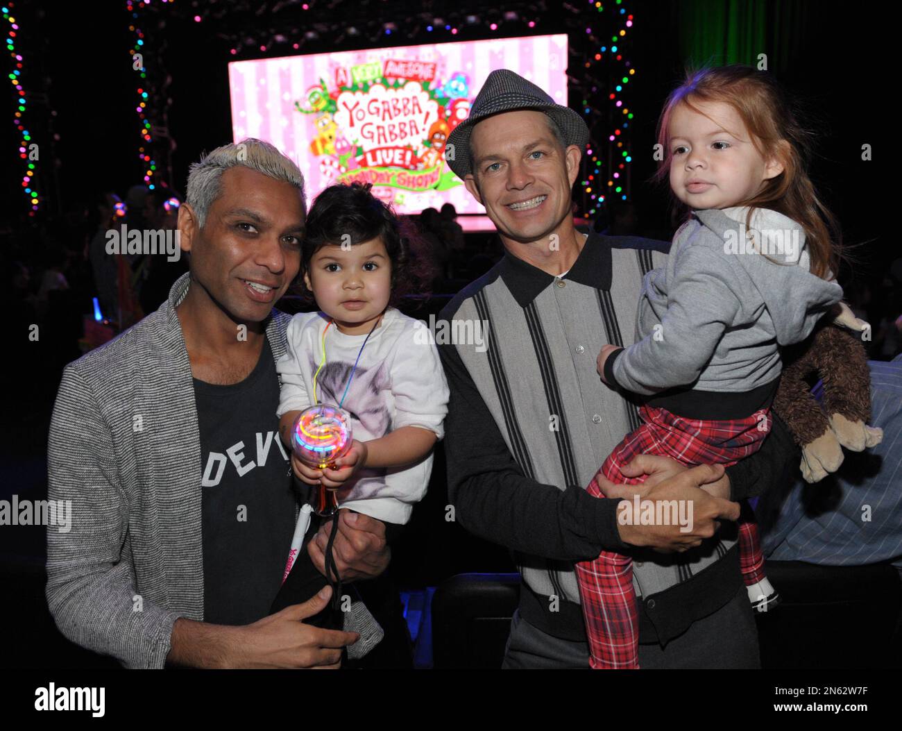 From left, Tony Kanal, Coco Reese Lakshmi Kanal, Adrian Young, and ...