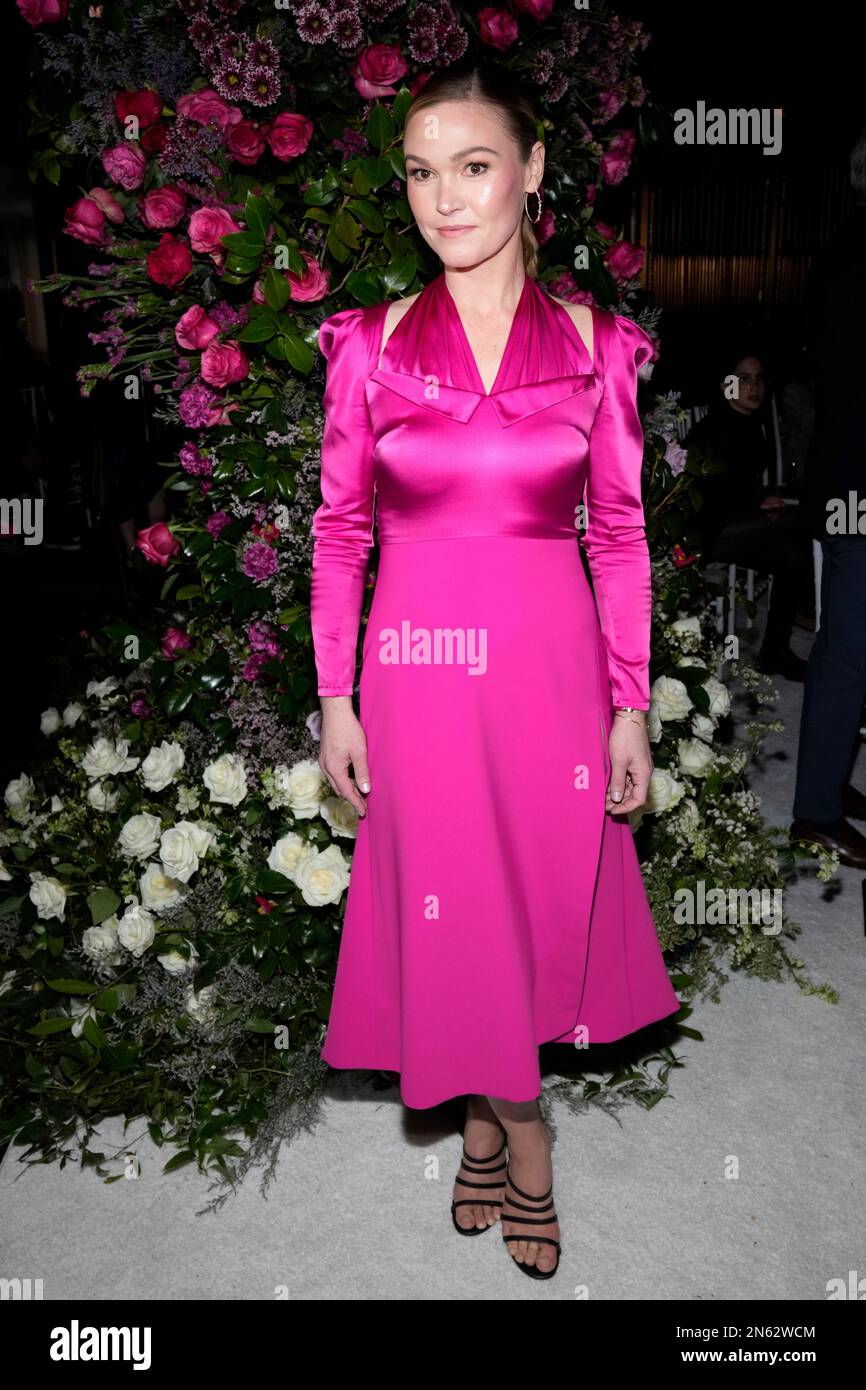Julia Stiles attends the Christian Siriano Fall/Winter 2023 fashion ...