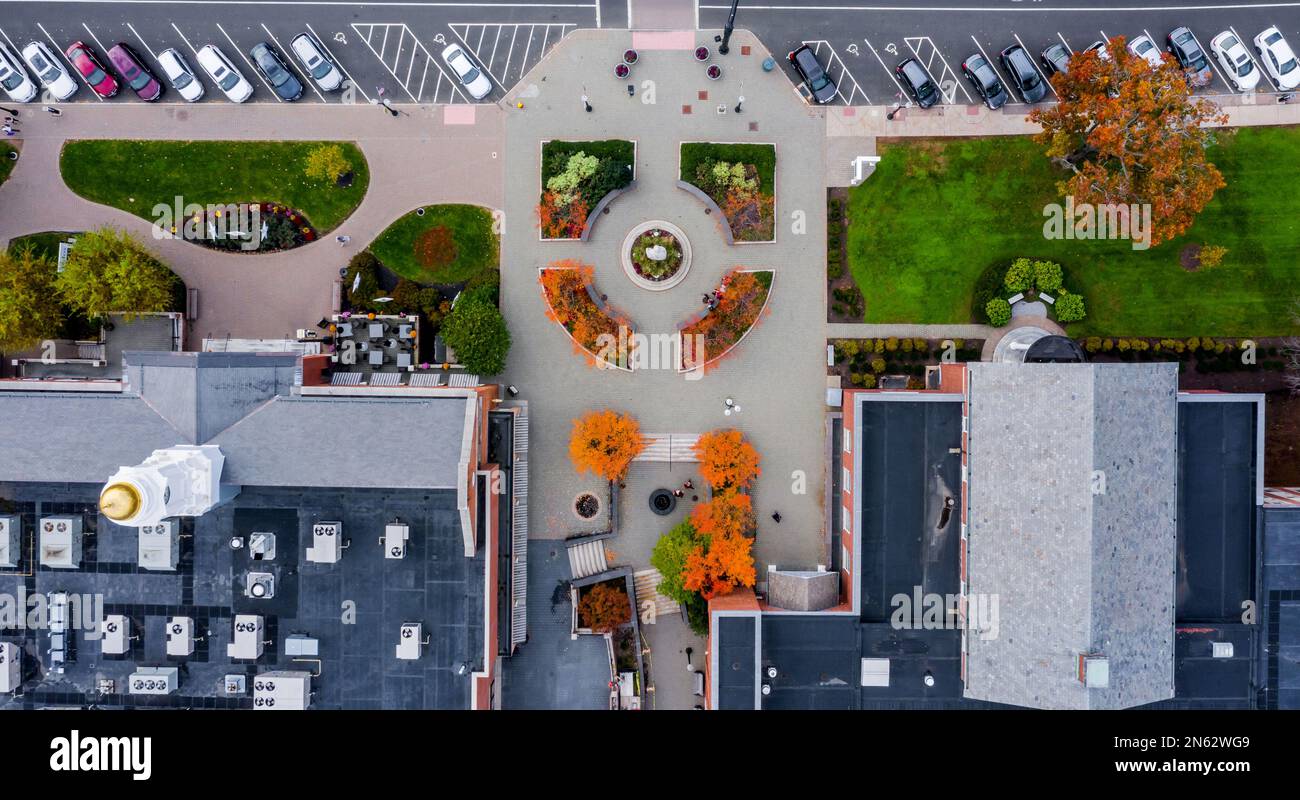 Aerial view of West Hartford, Connecticut fall foliage Stock Photo - Alamy