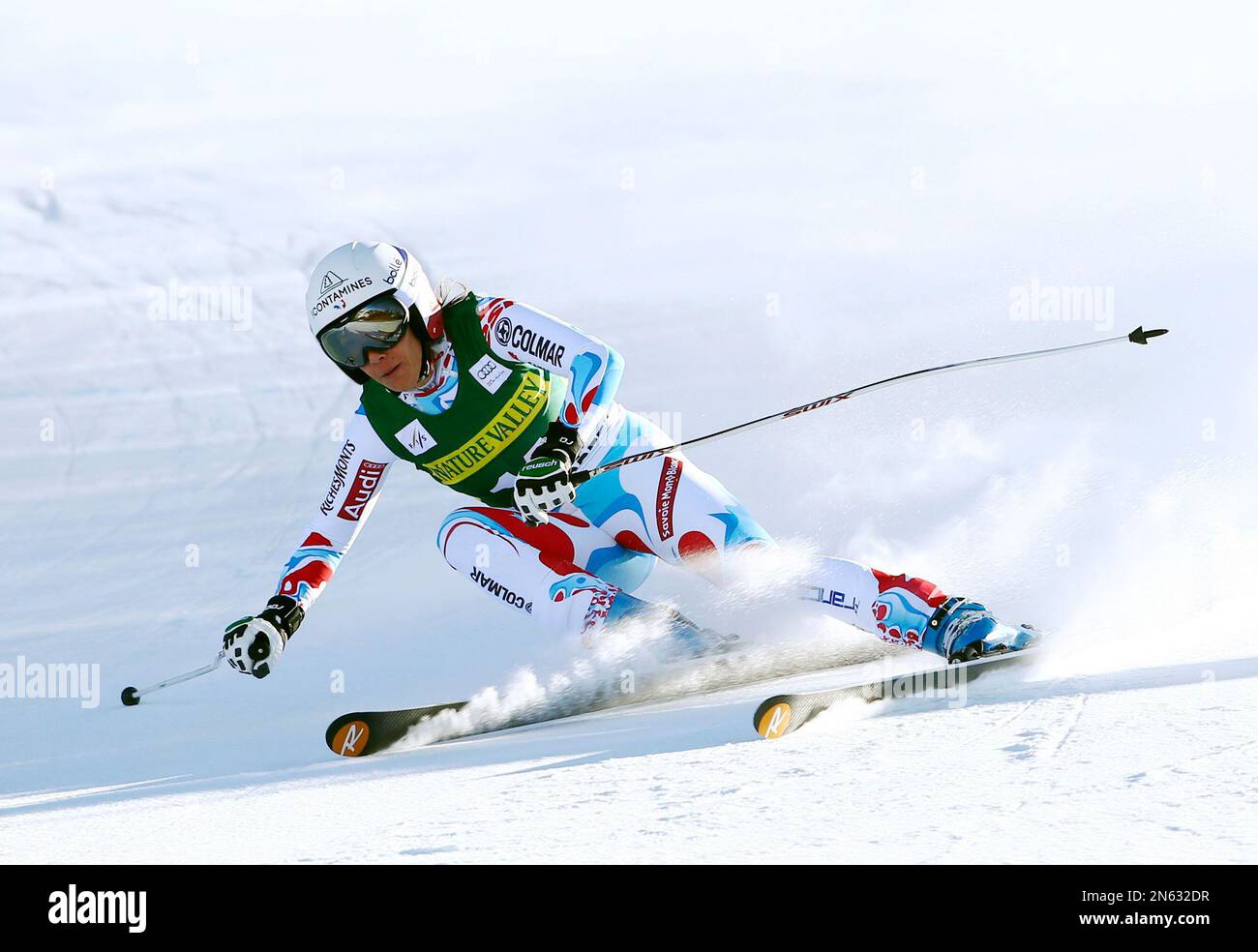 France's Marie Marchand-Arvier makes a turn during the women's World ...
