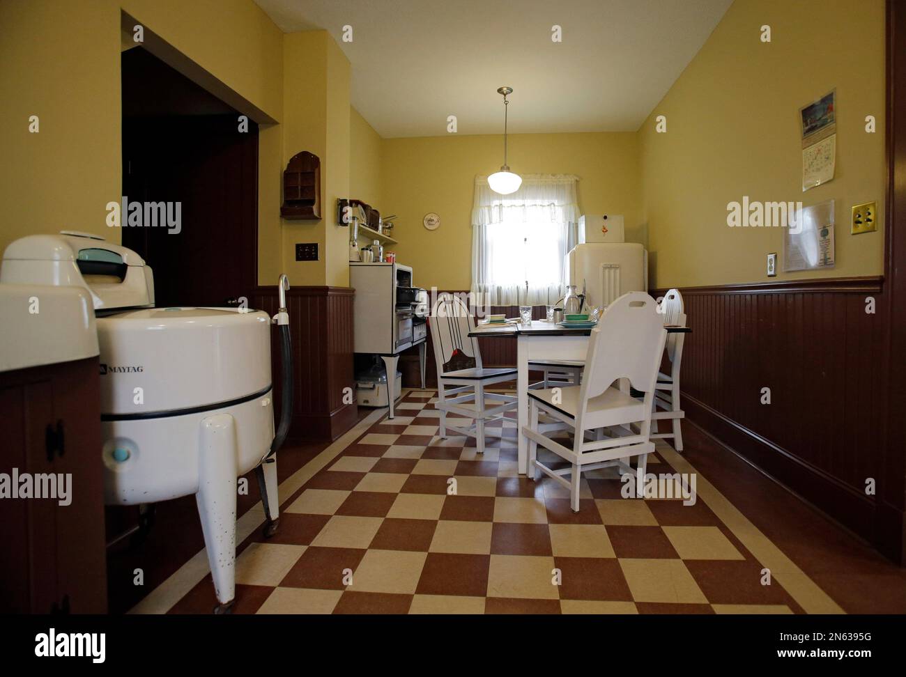 In this Nov. 21, 2013, photo, the kitchen of the house in Cleveland ...