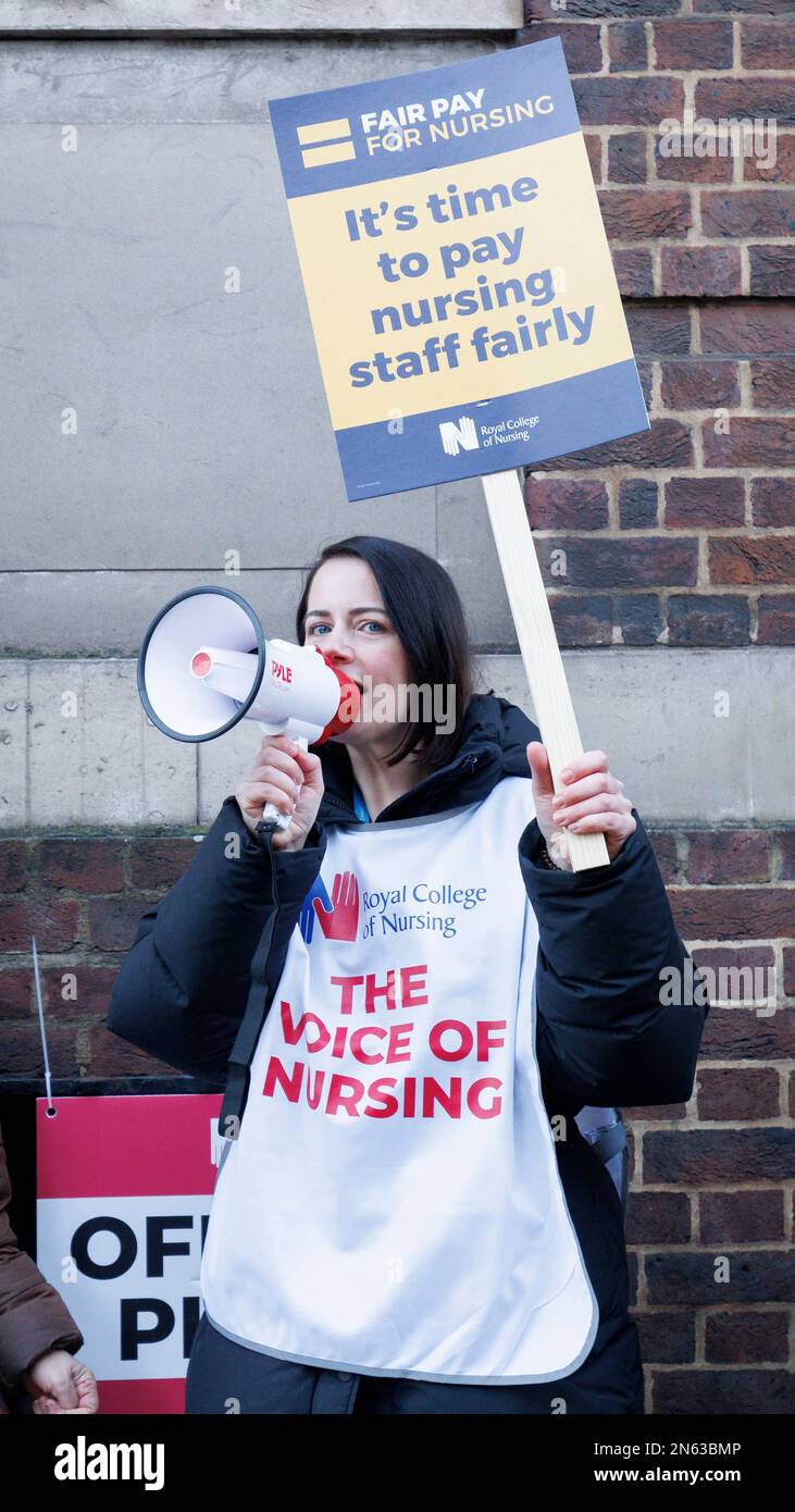 RCN, The Royal College of Nursing, staged a two day strike in February ...