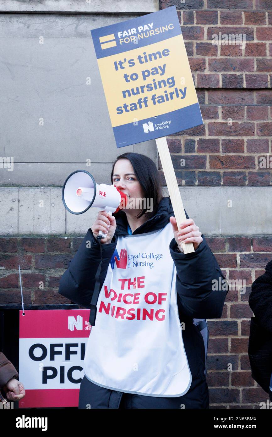 RCN, The Royal College of Nursing, staged a two day strike in February ...
