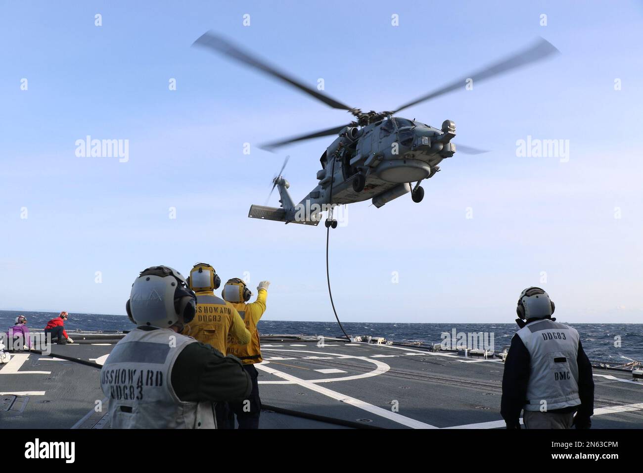 SAGAMI WAN, Japan (Jan. 23, 2023) Boatswain’s Mate 1st Class Isiah ...
