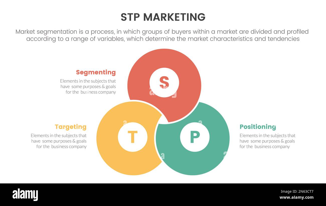 stp marketing strategy model for segmentation customer infographic with ...