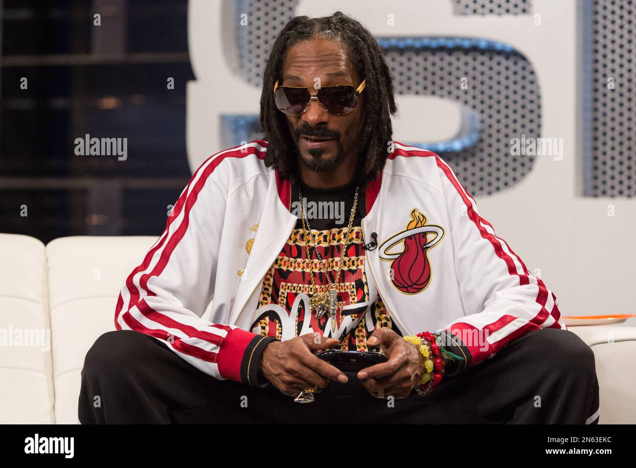 Snoop Dogg on set during filming of SKEE Live on Tuesday November 26 ...