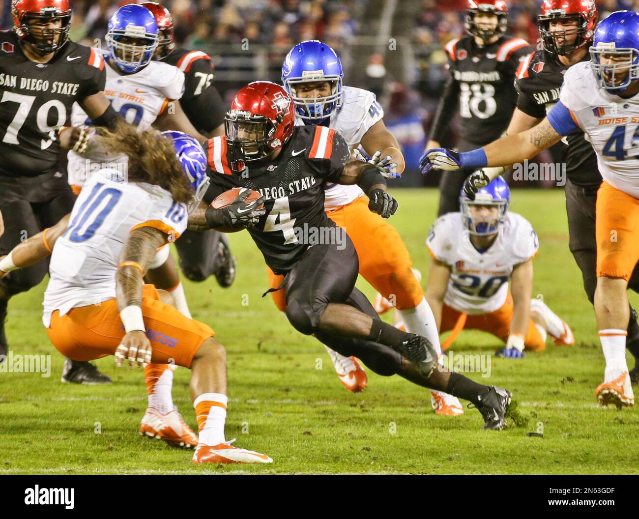 San Diego State running back Adam Muema in action during the second ...