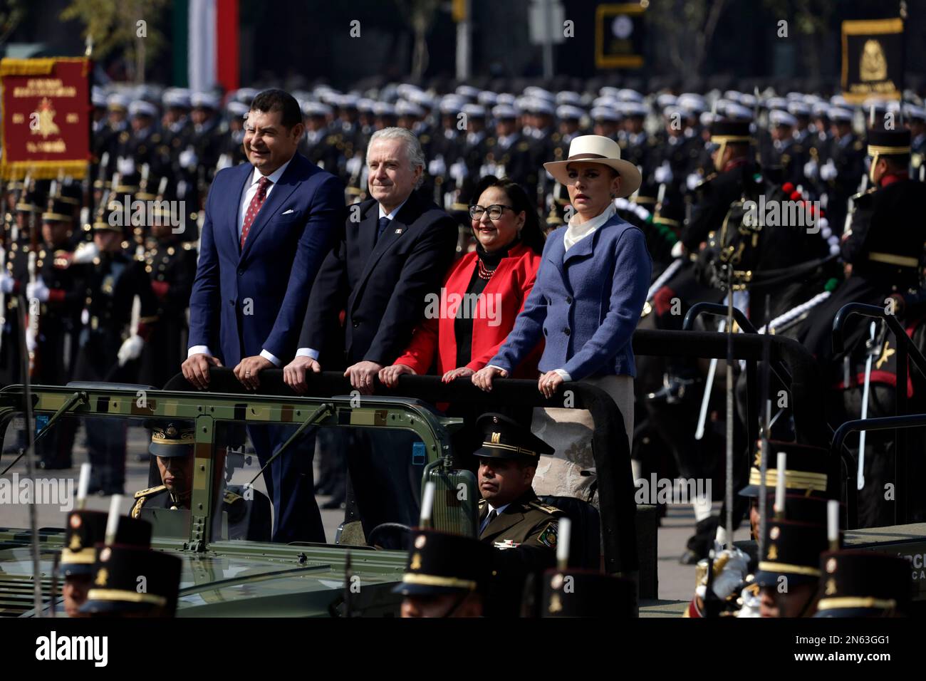 February 9, 2023, Mexico City, Mexico: The presidents of the Senate ...