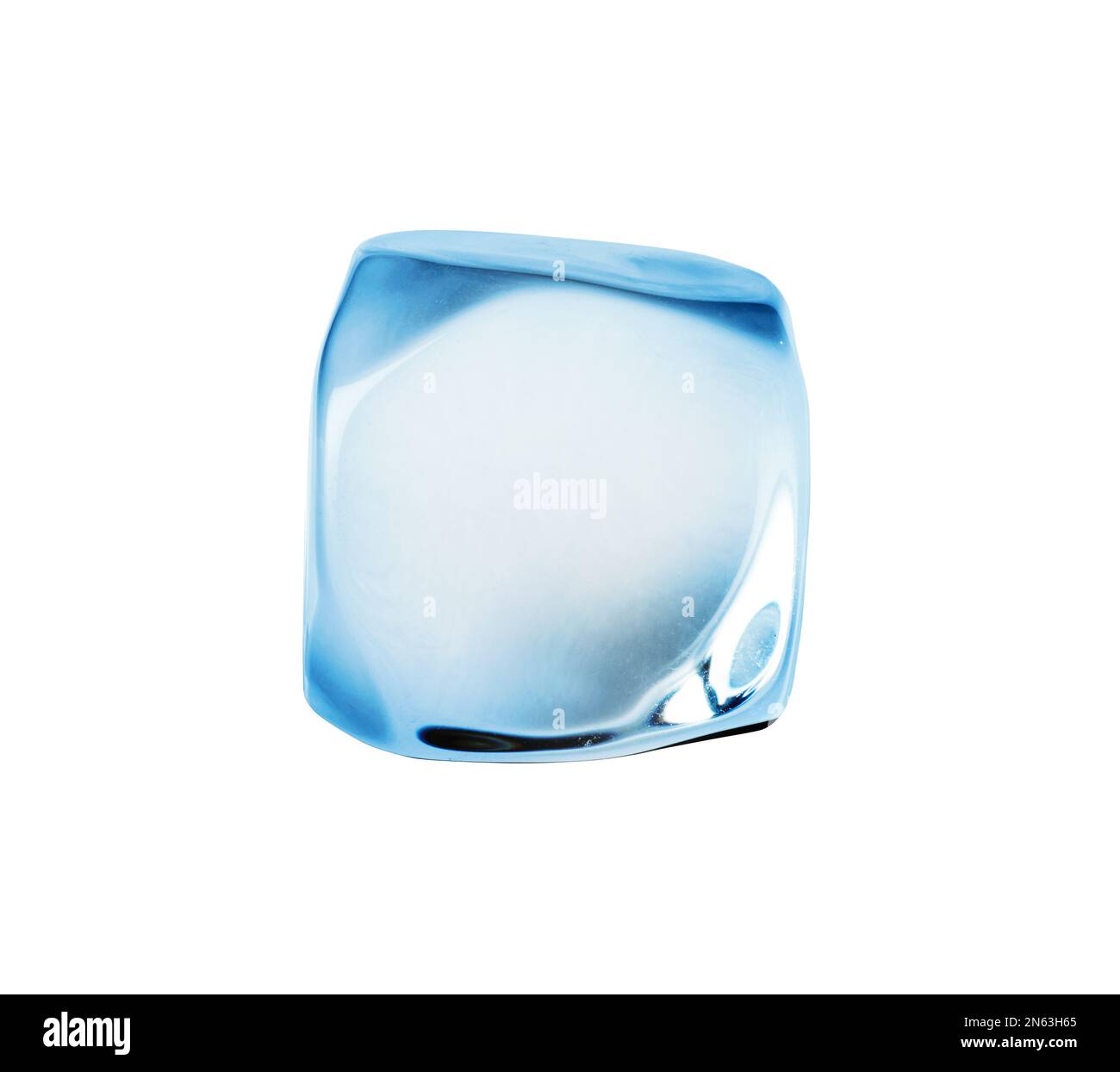 Image of blue ice cube of water Stock Photo - Alamy