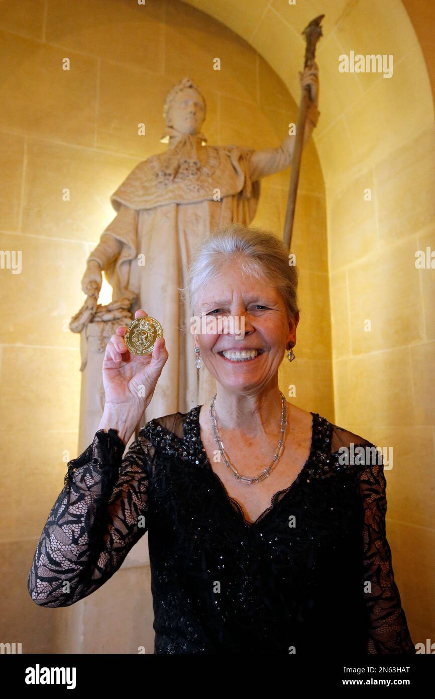 U.S. molecular biologist Joan Argetsinger Steitz poses with her Great ...