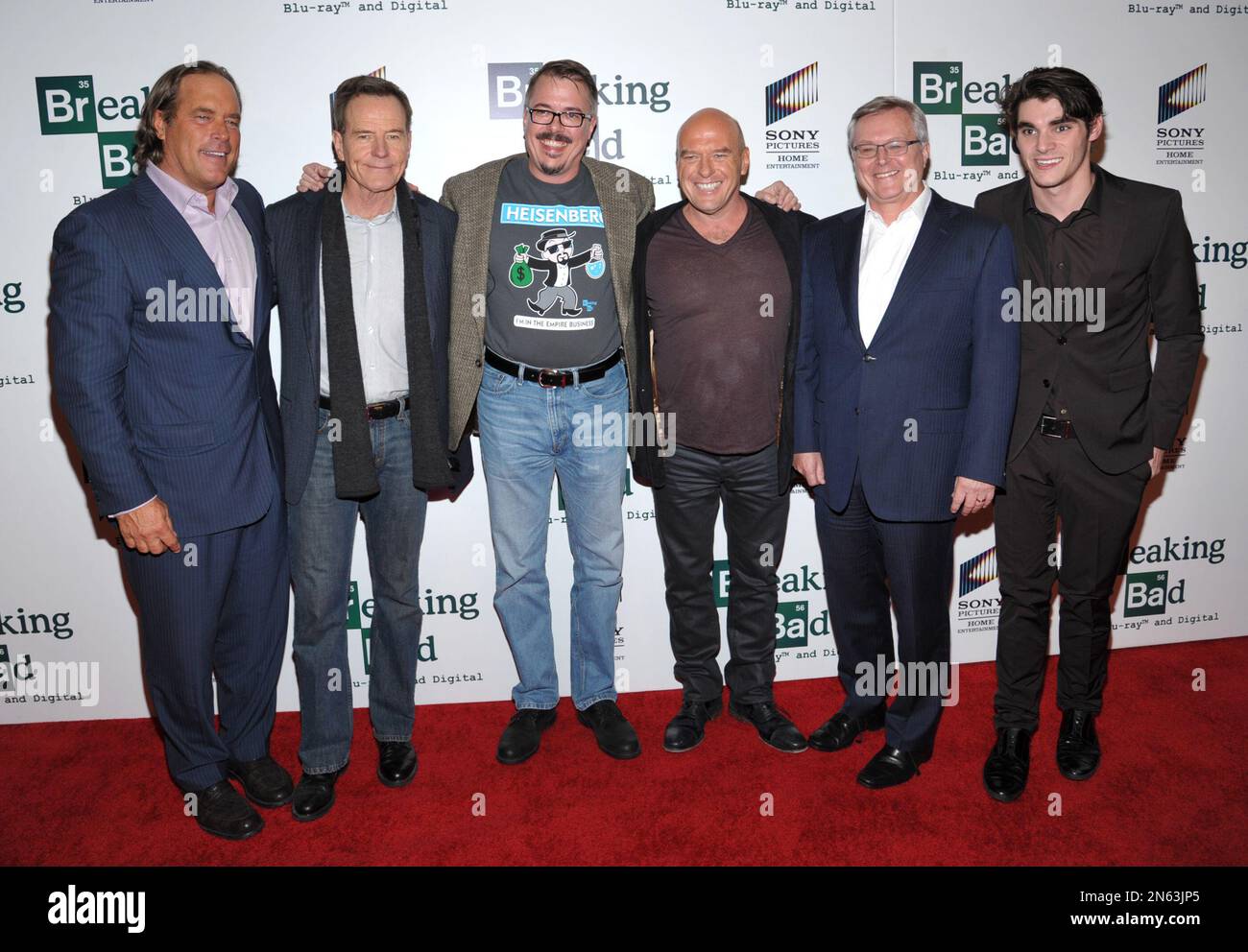 From left, President of Sony Pictures Television Steve Mosko, Bryan ...
