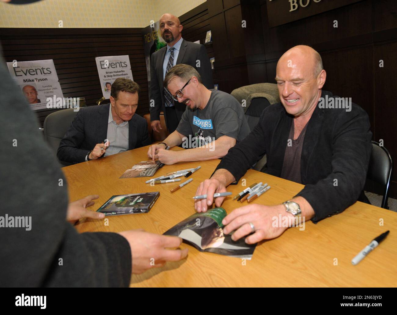 Show creator and executive producer Vince Gilligan, left, and Bryan ...
