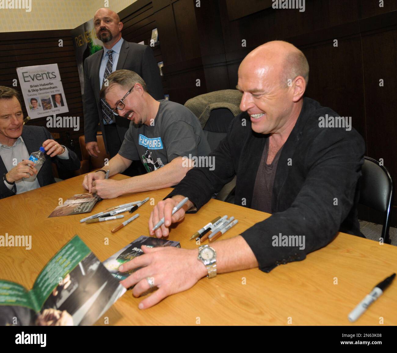 Show creator and executive producer Vince Gilligan, left, and Bryan ...