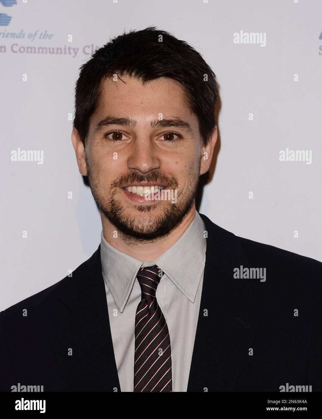 Actor Nicholas D'Agosto arrives at the Saban Community Clinic's benefit ...