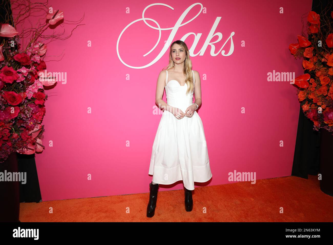 Saks New York Fashion Week Kick-off Party hosted by Emma Roberts, held ...