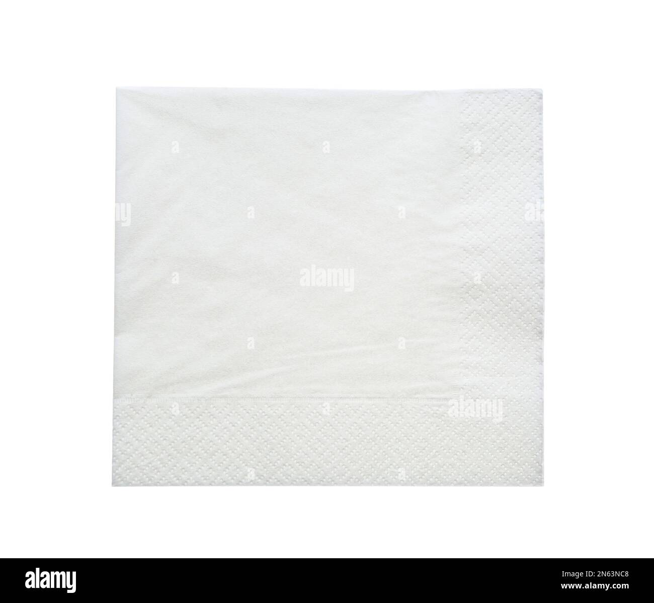 Clean paper tissue isolated on white, top view Stock Photo - Alamy
