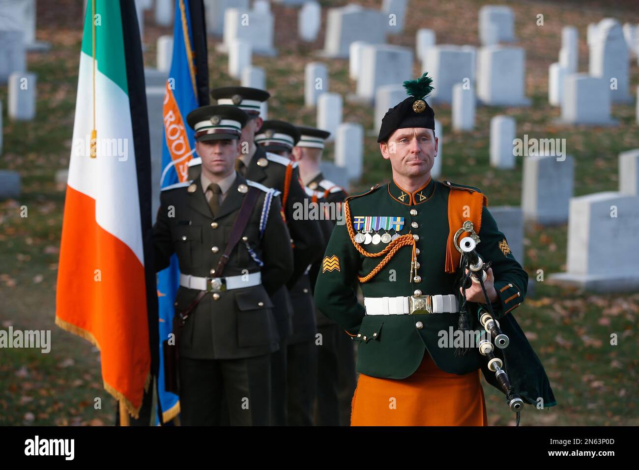 Members of the 89th Cadet Class of the Irish Defence Forces get ready ...