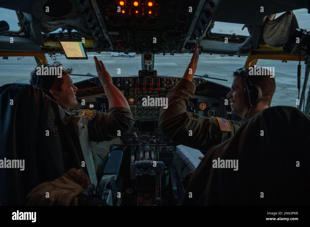 U.S. Air Force Capt. Chris Perkins, 92nd Air Refueling Squadron pilot ...