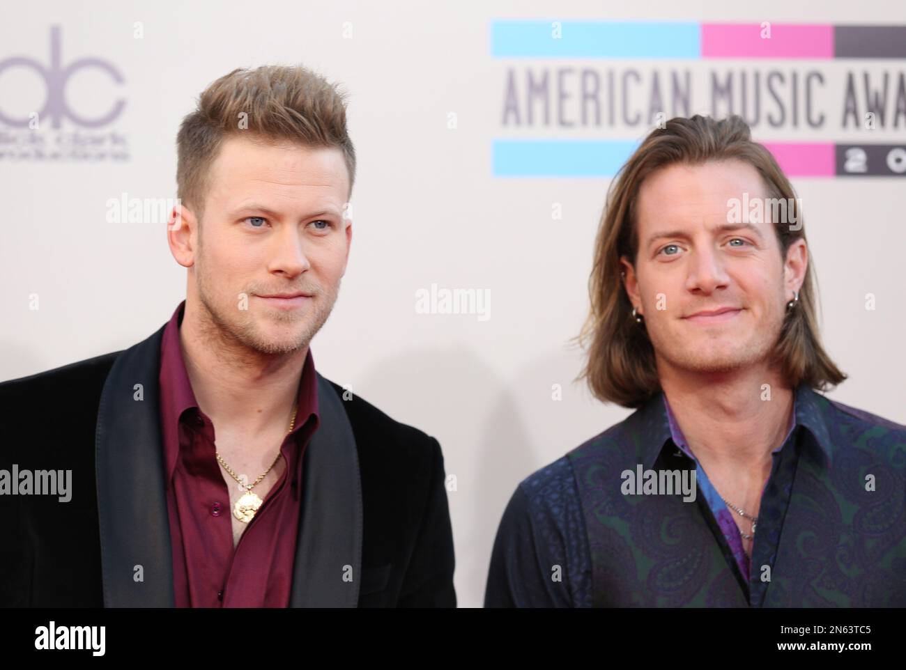 Brian Kelly and Tyler Hubbard of Florida Georgia Line arrive at the ...