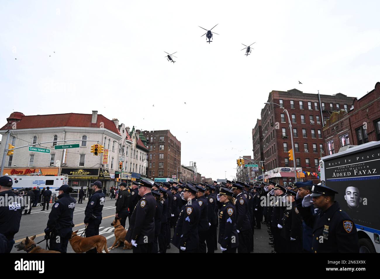 Photo by: NDZ/STAR MAX/IPx 2023 2/9/23 Police officers attend the ...