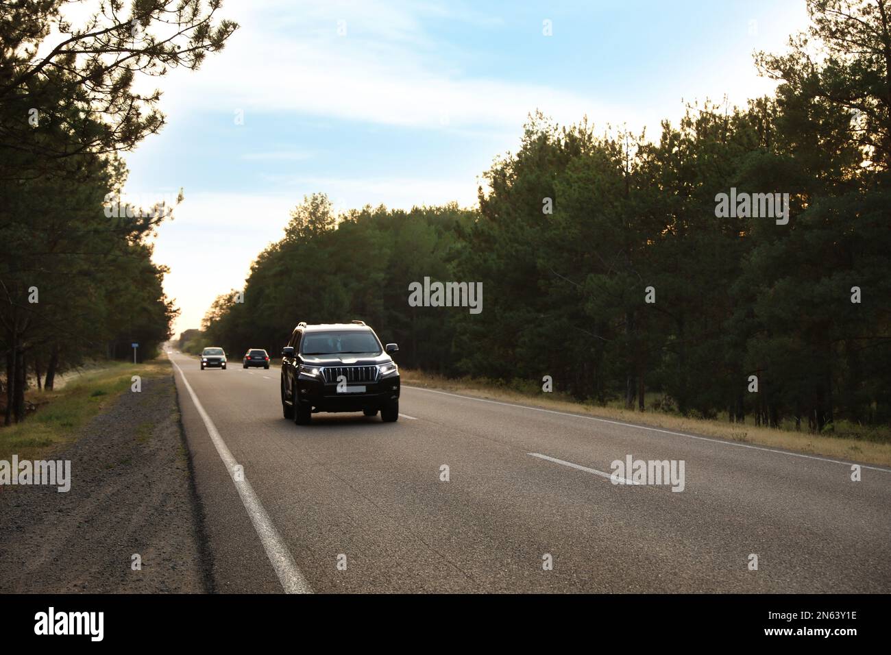 Traffic motorway spring highway countryside hi-res stock photography ...