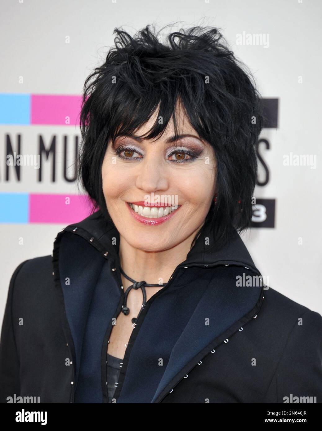 Joan Jett arrives at the American Music Awards at the Nokia Theatre L.A ...
