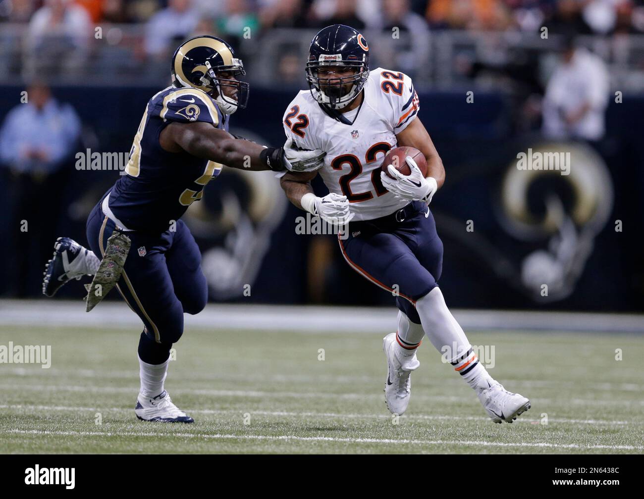 Chicago Bears running back Matt Forte (22) runs with the ball during ...