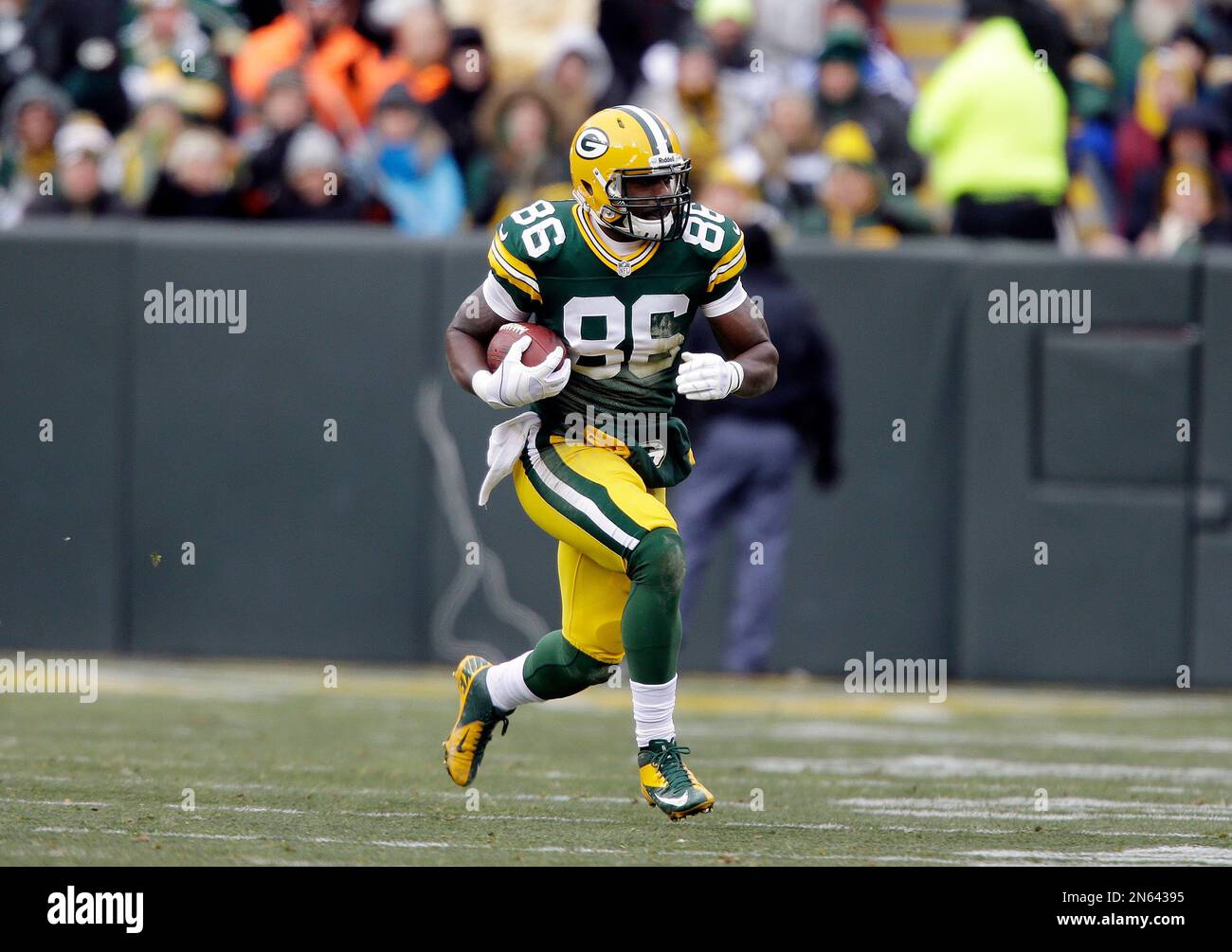 Green Bay Packers' Brandon Bostick during the first half of an NFL ...