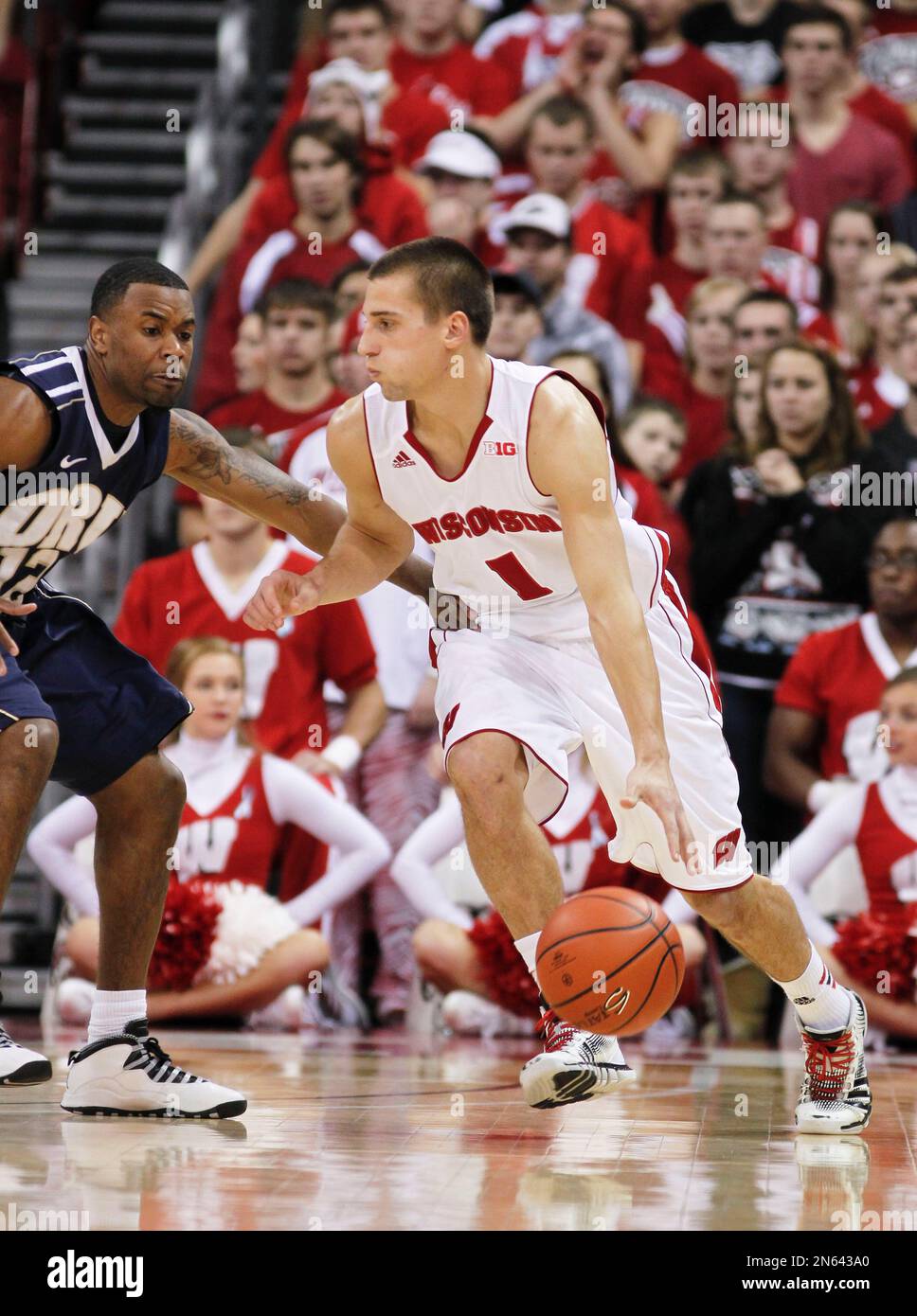 Wisconsin's Ben Brust during the first half of an NCAA college ...