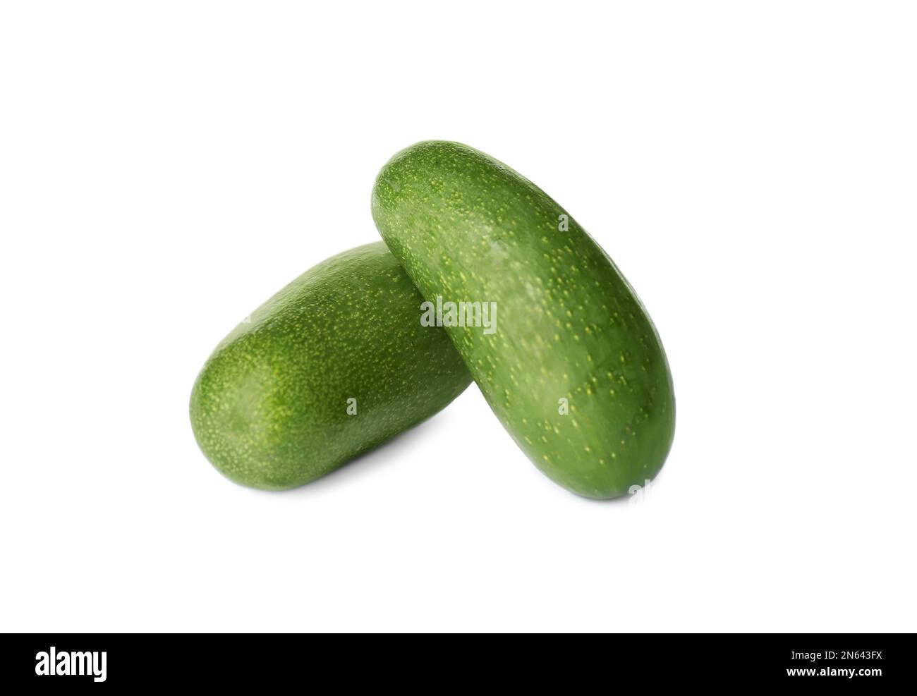 Fresh whole seedless avocados isolated on white Stock Photo - Alamy